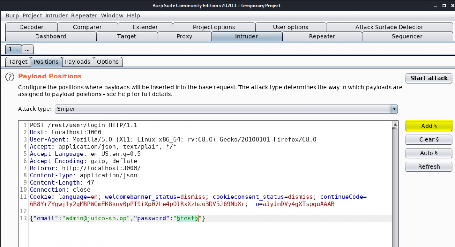 Working with Intruder - Guide for Burp Suite - Security Cipher